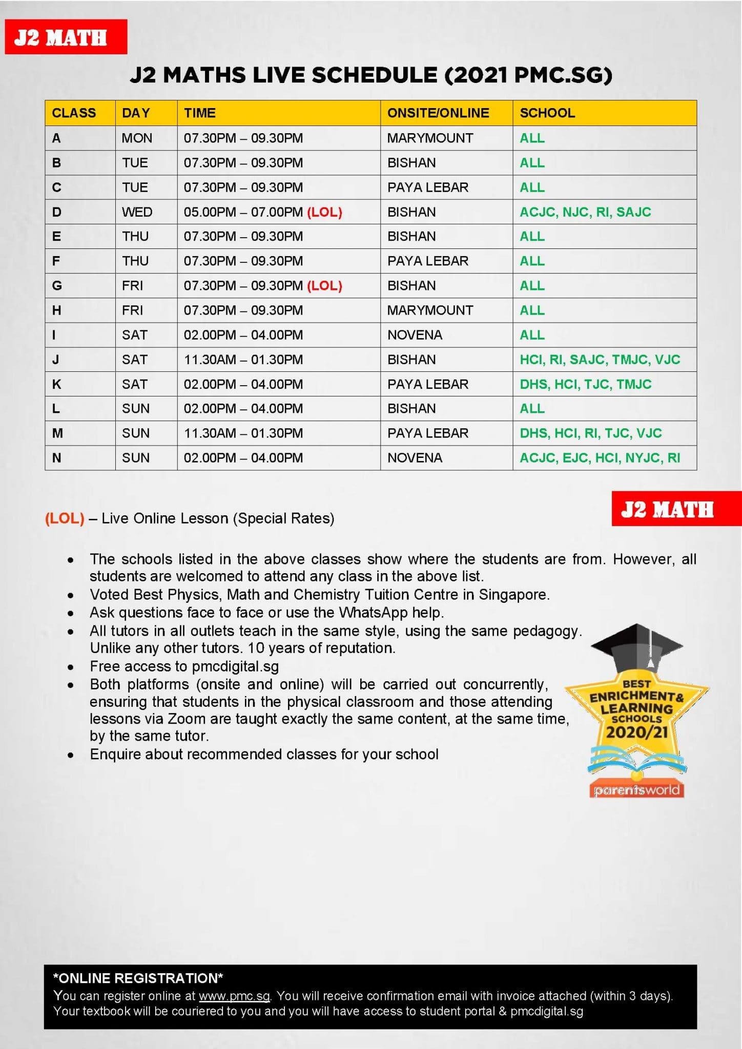 PHYSICS, MATHS AND CHEMISTRY LIVE LESSONS (ONSITE OR ONLINE) · The ...