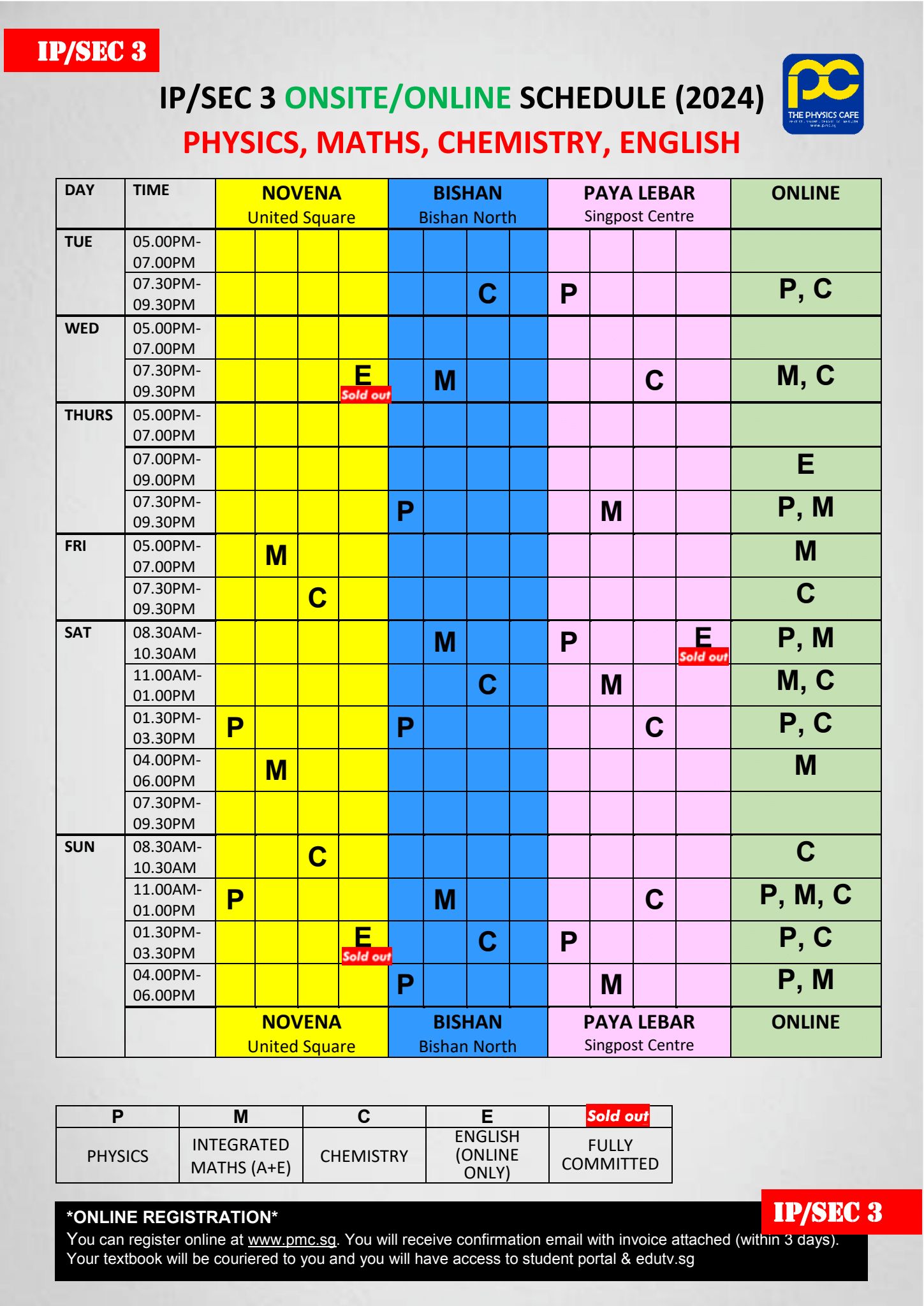 2024 Zoom Online Classes Schedule (Physics, Maths, Chemistry, English ...